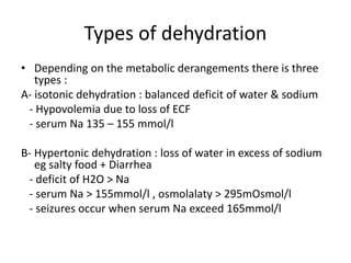 Approach of Dehydration in pediatrics & management | PPTX