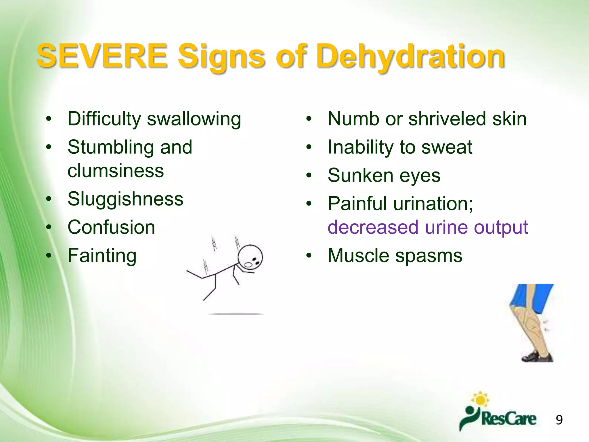 Dehydration & Hydration 2018 | PPTX