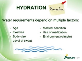 Dehydration & Hydration 2018 | PPTX