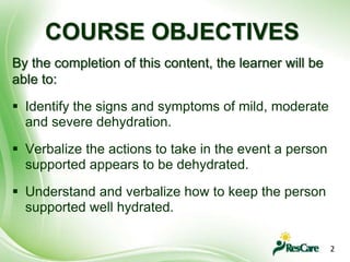 Dehydration & Hydration 2018 | PPTX