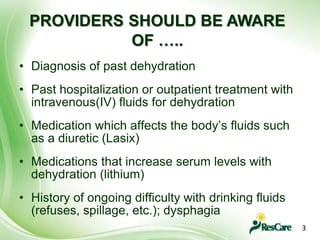 Dehydration & Hydration 2018 | PPTX