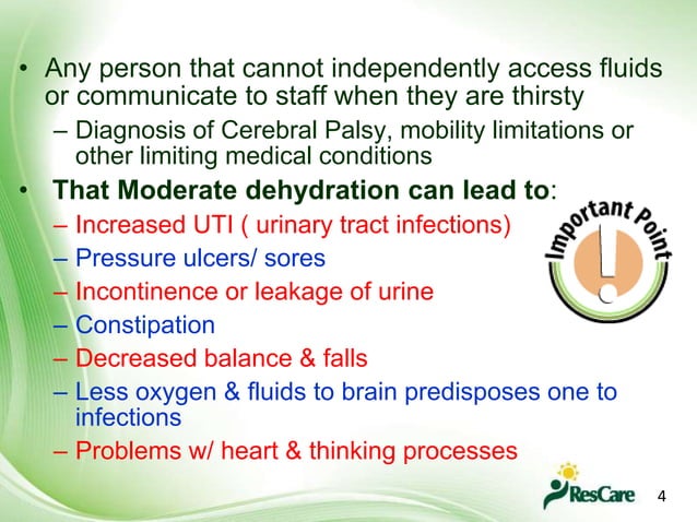 Dehydration & Hydration 2018 | PPT