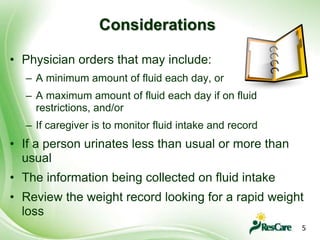 Dehydration & Hydration 2018 | PPTX