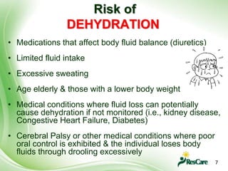 Dehydration & Hydration 2018 | PPTX