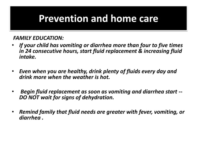 Dehydration in children | PPT