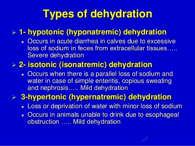 Dehydration
