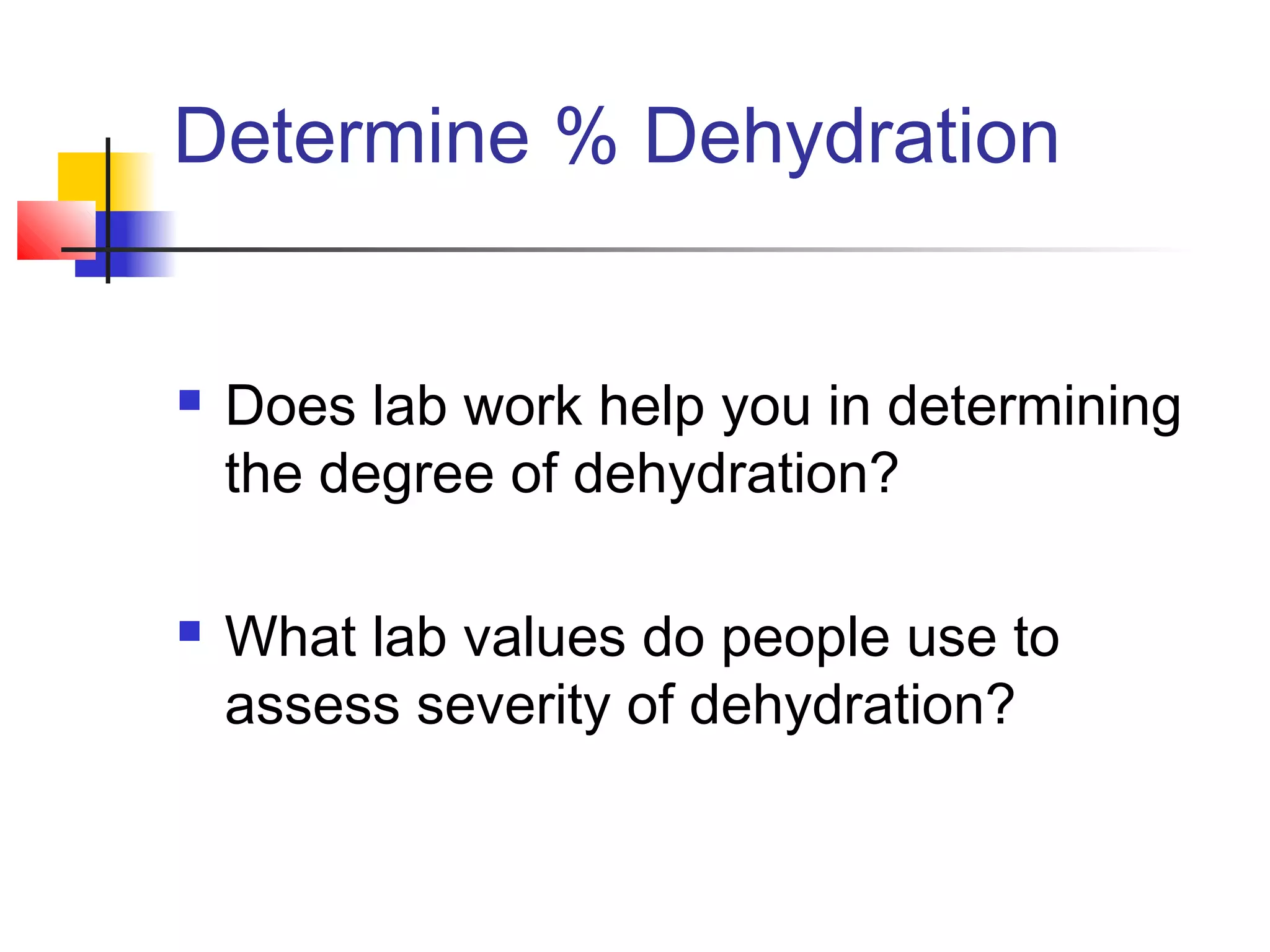 Dehydraton in pediatrics | PPT