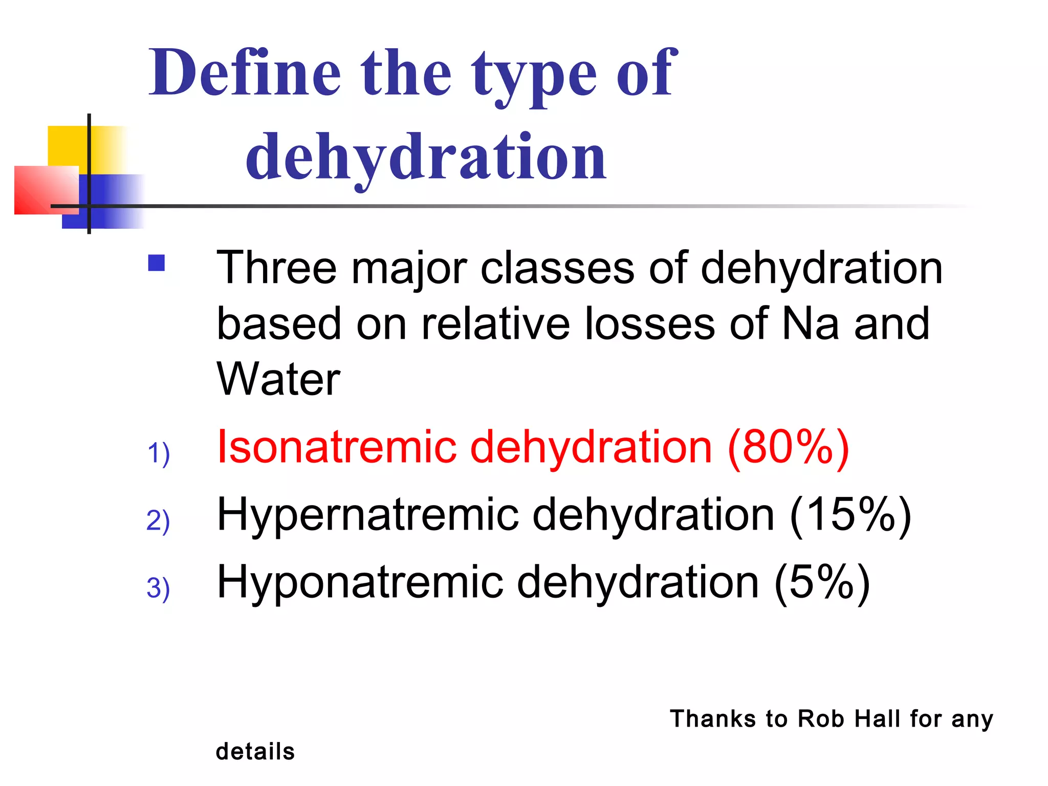 Dehydraton in pediatrics | PPT