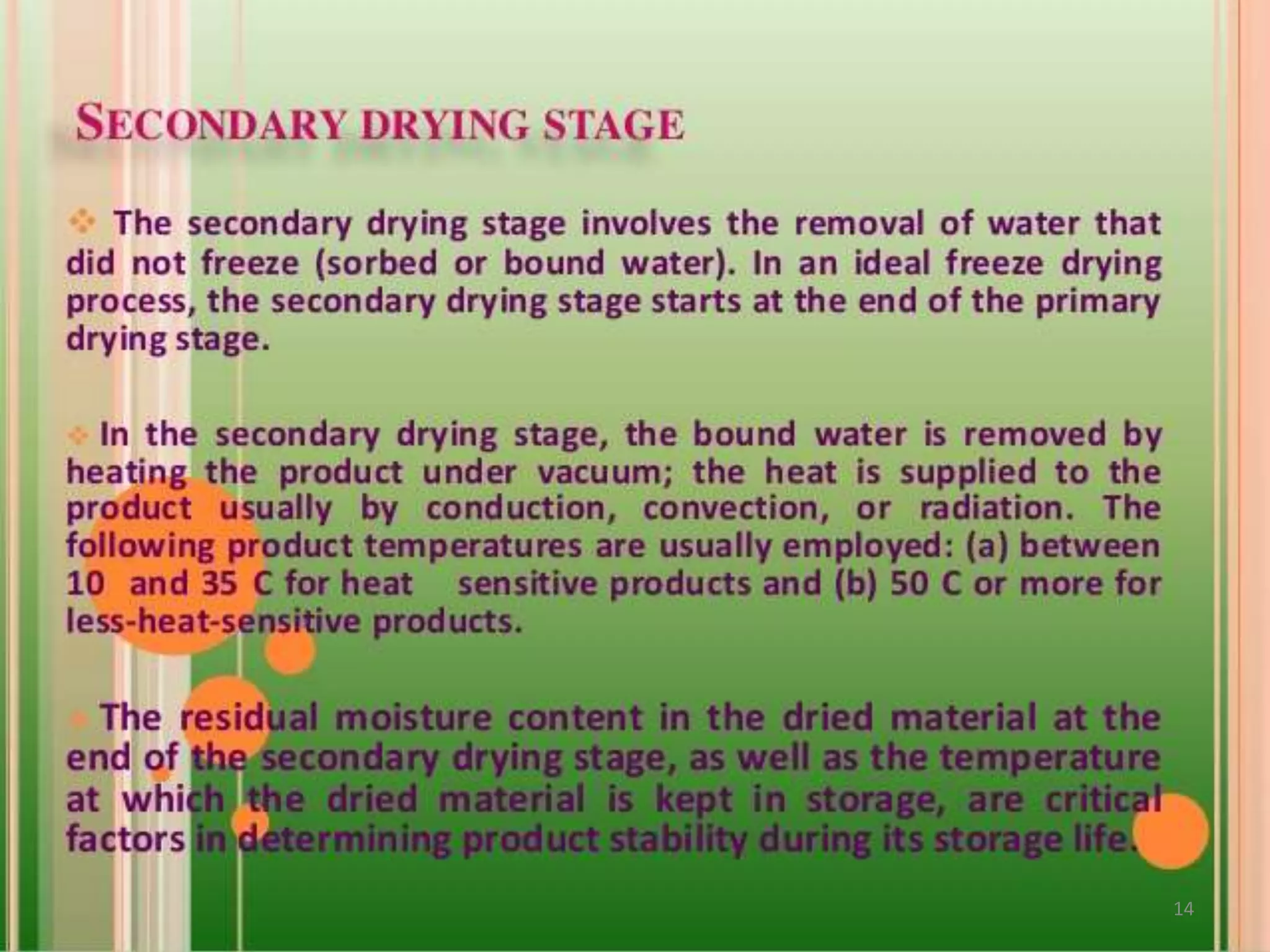 Dehydro freezing, freeze drying, IQF | PDF