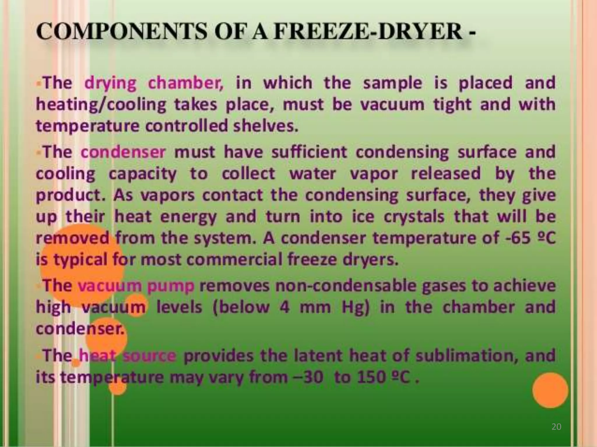 Dehydro freezing, freeze drying, IQF | PDF