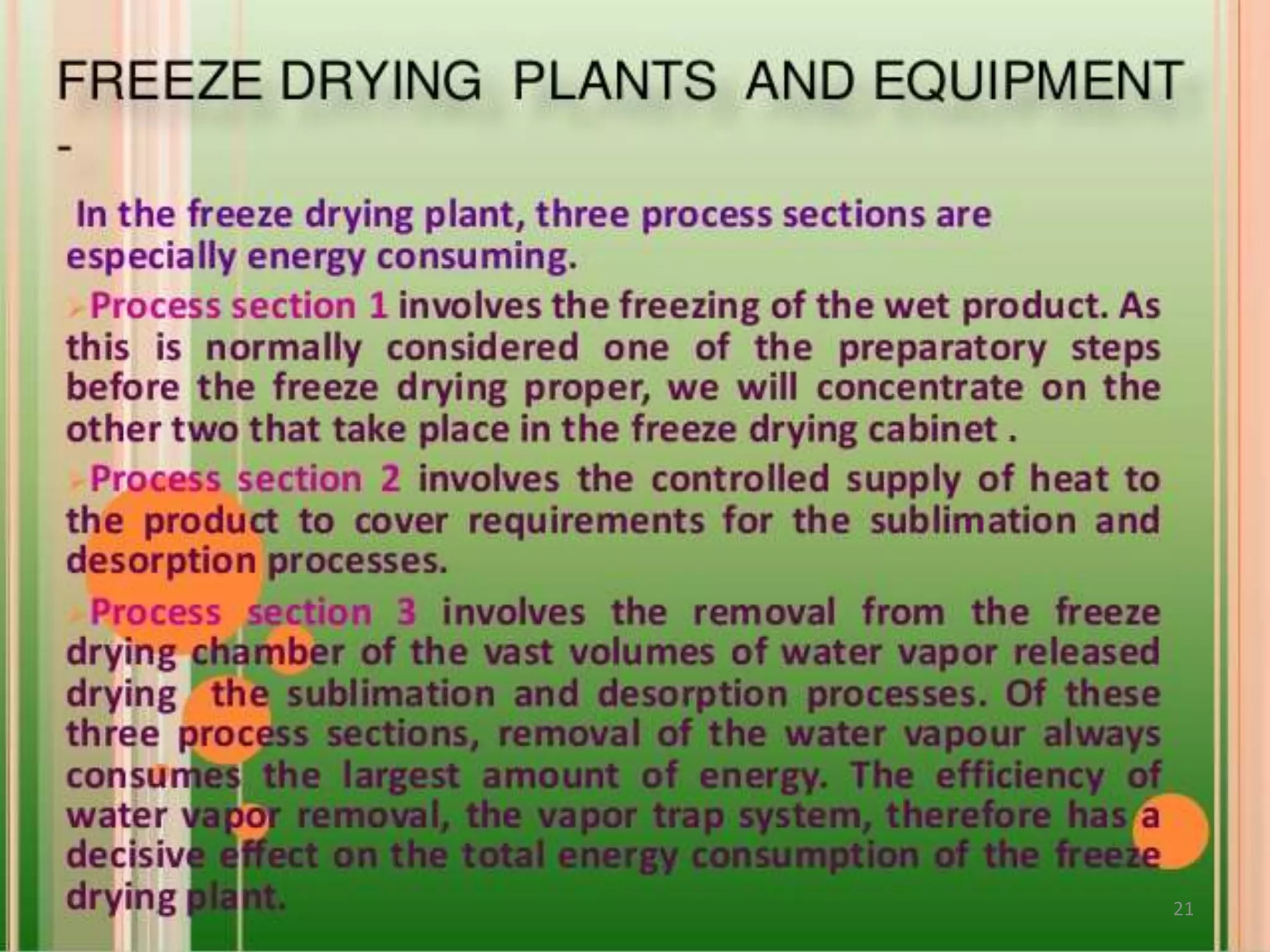 Dehydro freezing, freeze drying, IQF | PDF