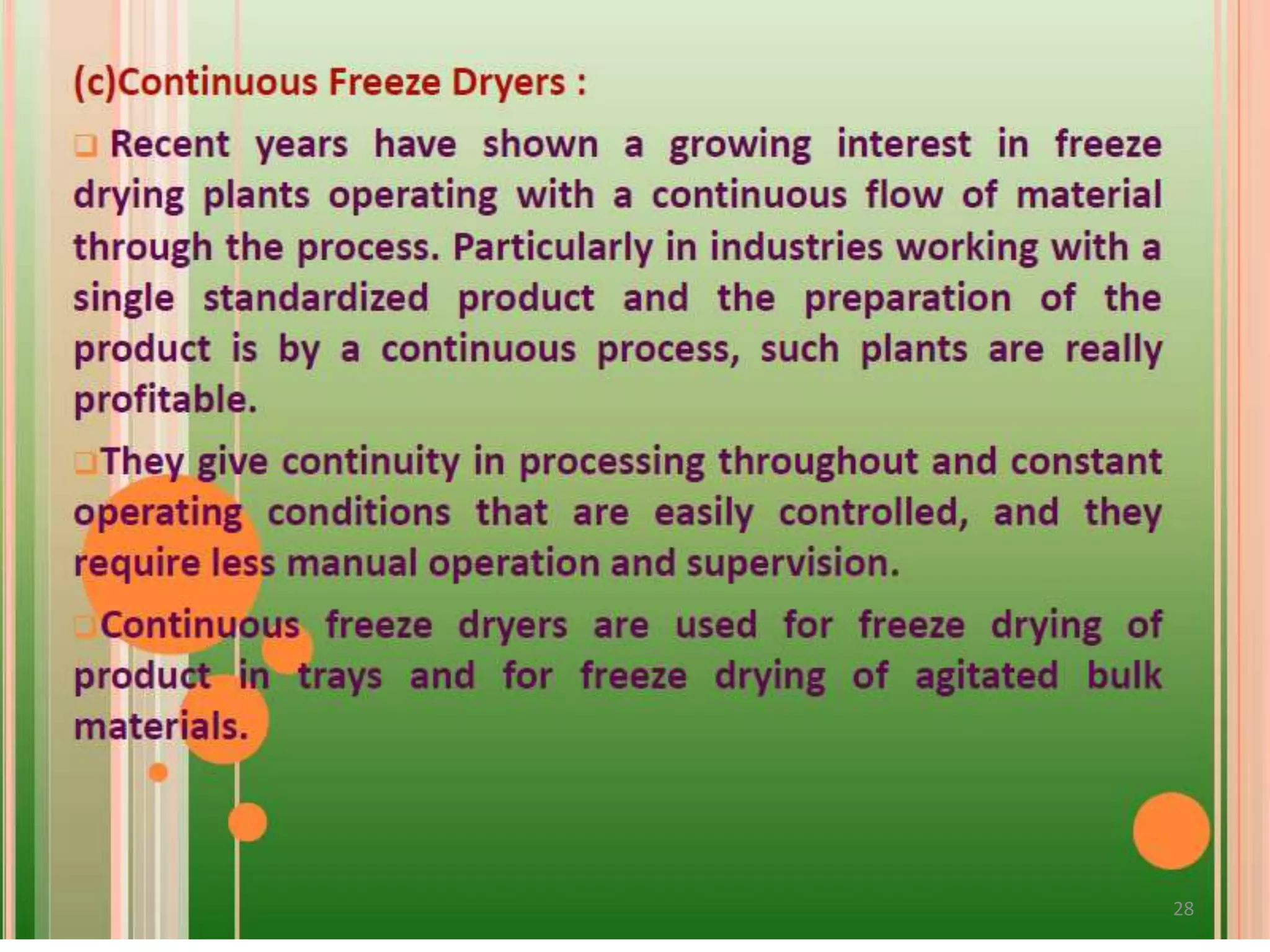 Dehydro freezing, freeze drying, IQF | PDF