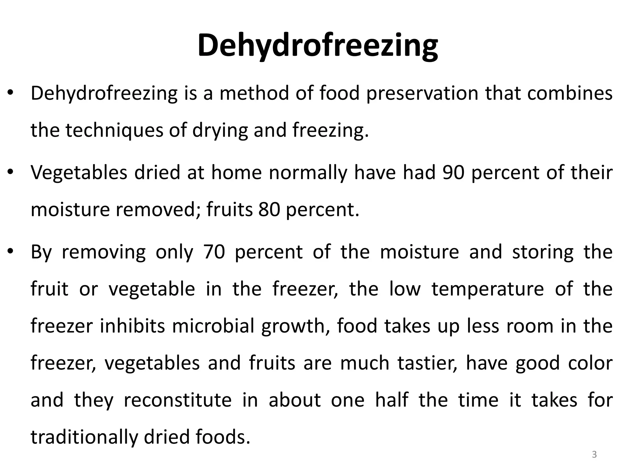 Dehydro freezing, freeze drying, IQF | PDF