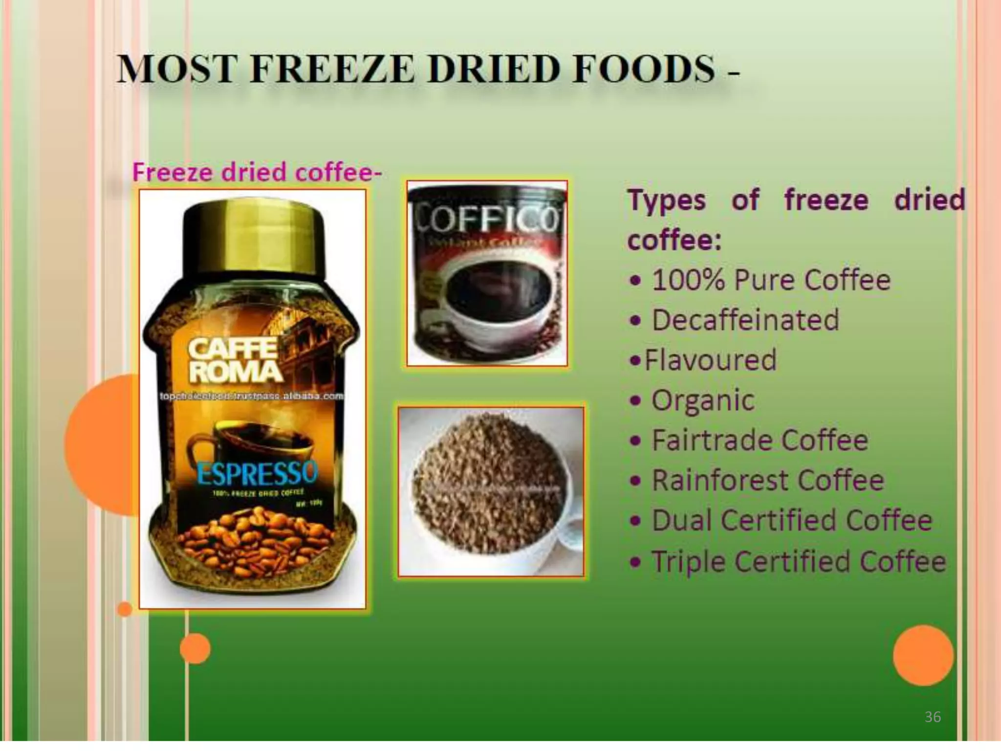 Dehydro freezing, freeze drying, IQF | PDF