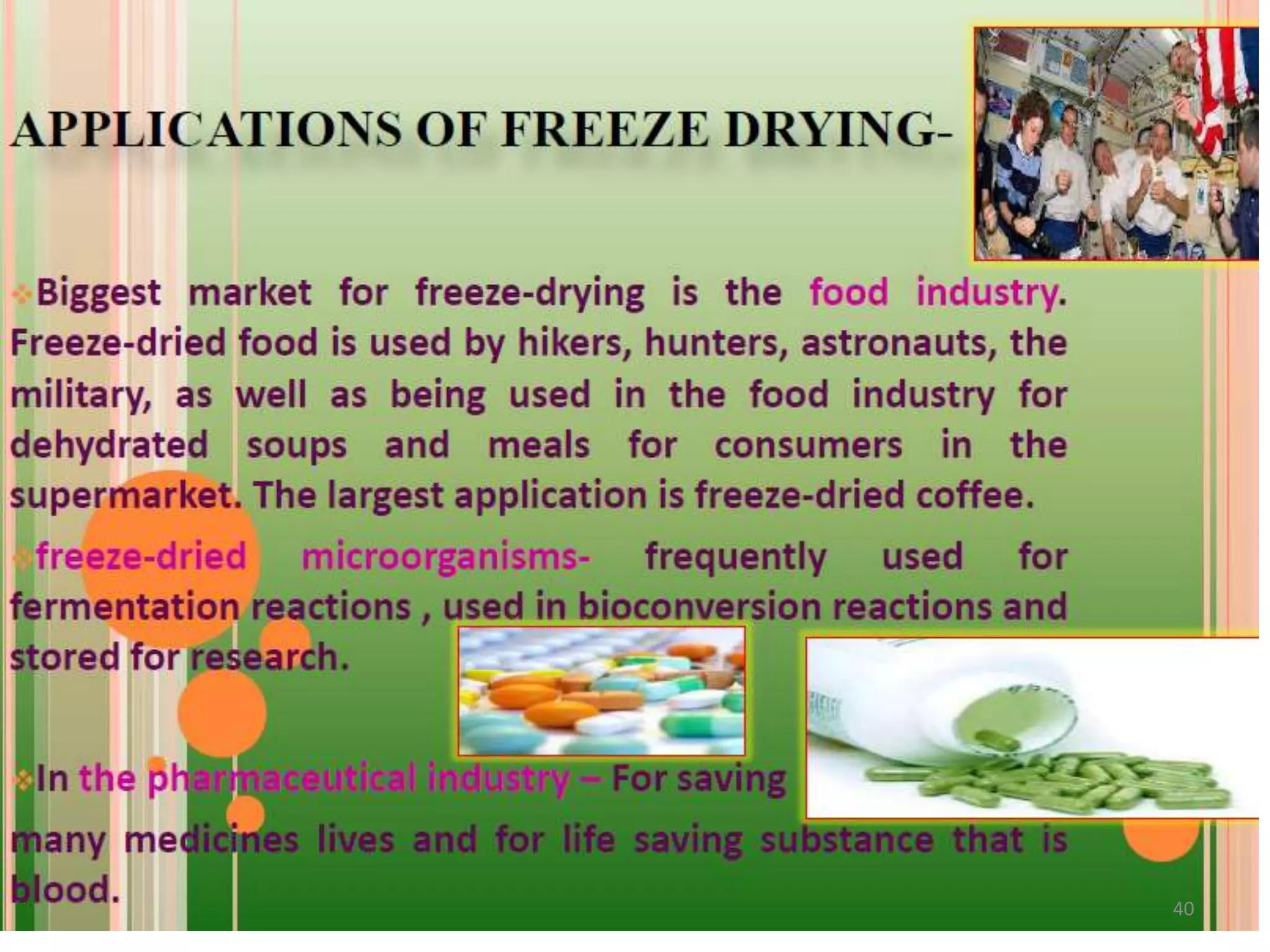 Dehydro freezing, freeze drying, IQF | PDF