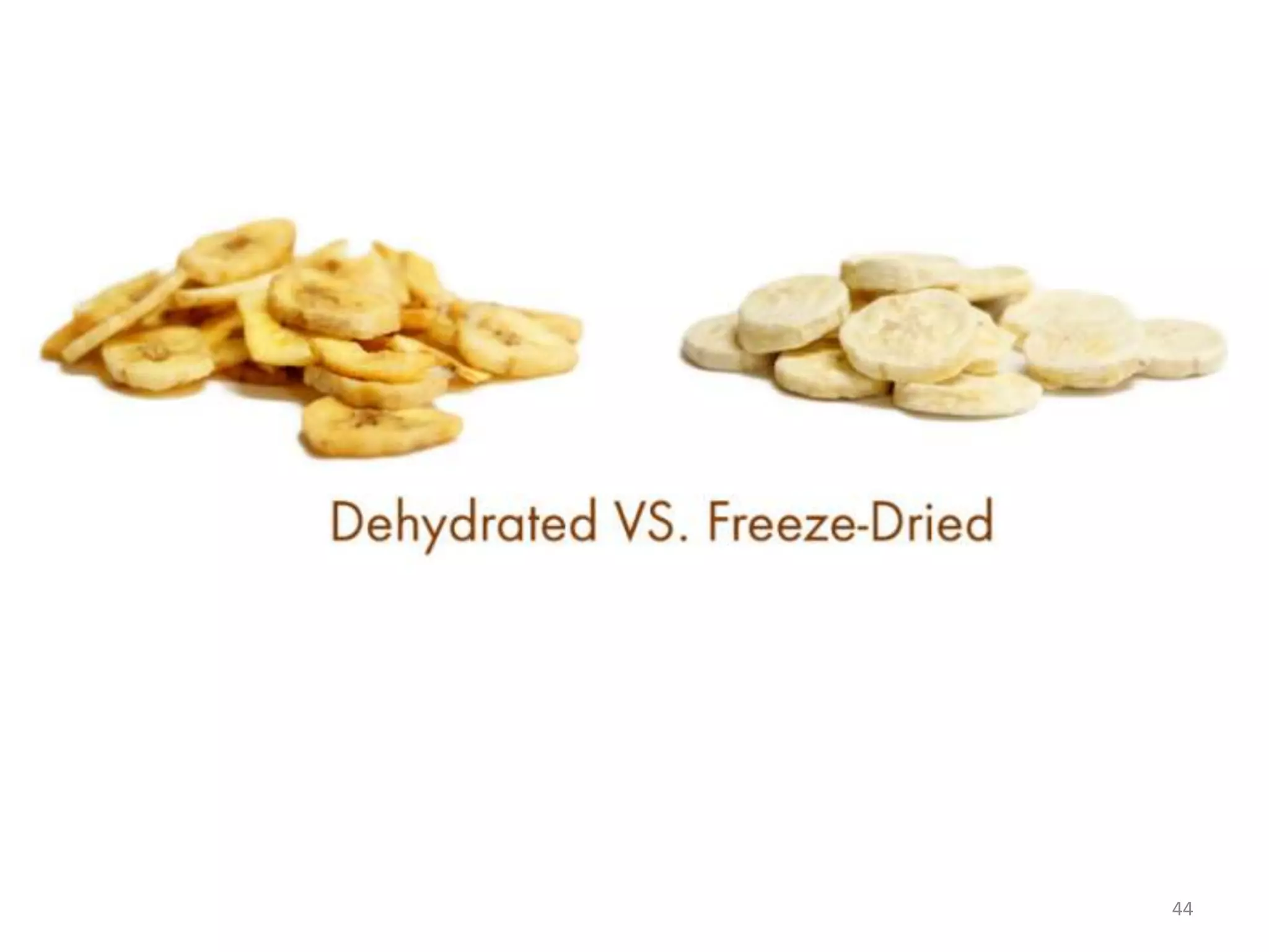 Dehydro freezing, freeze drying, IQF | PDF