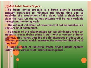 Dehydro freezing, freeze drying, IQF | PDF
