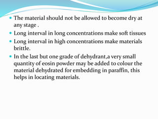 Dehydrtating agents and clearing agents | PPTX