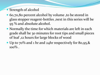 Dehydrtating agents and clearing agents | PPTX