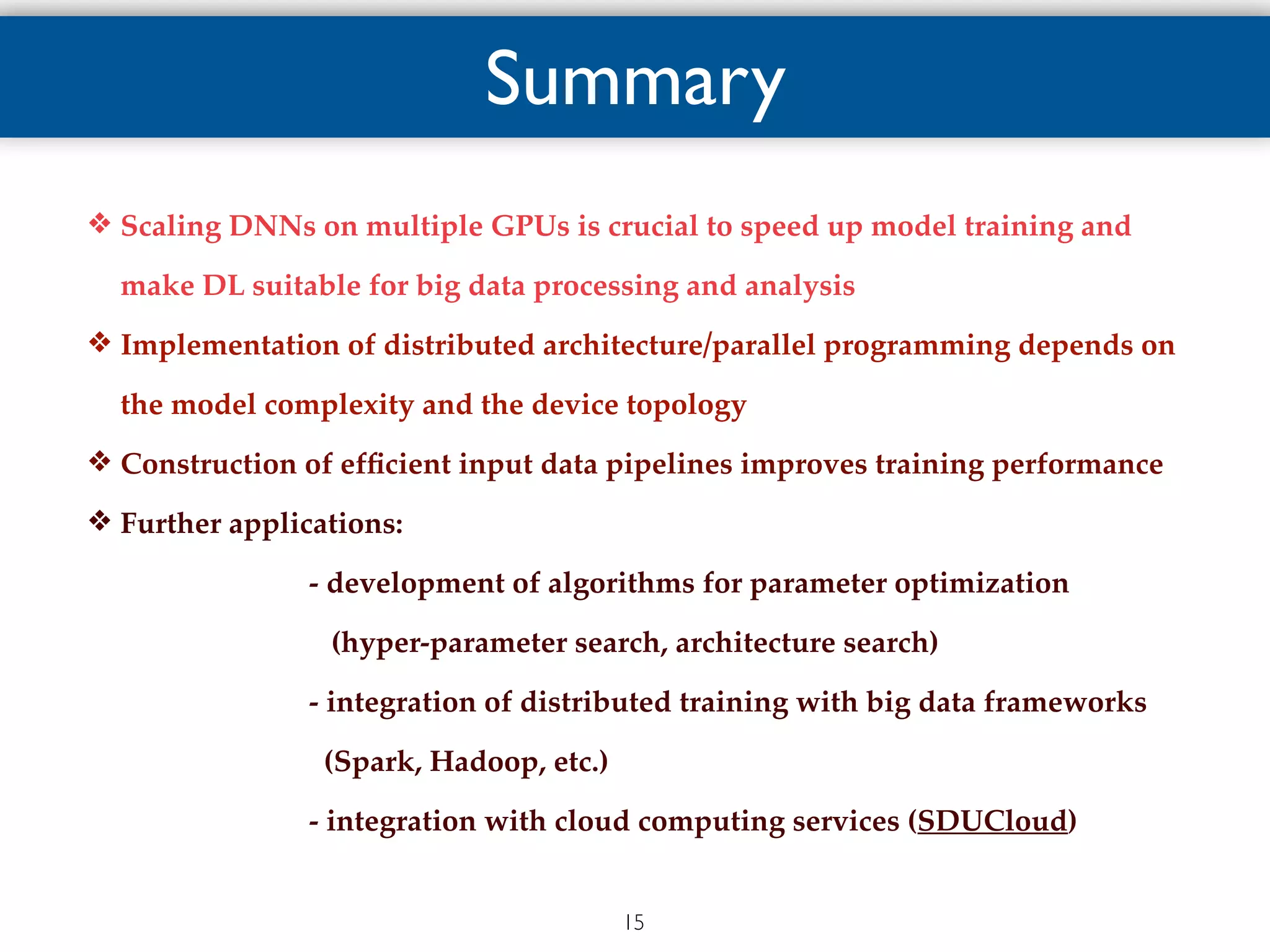 Scalable Deep Learning on Distributed GPUs | PDF