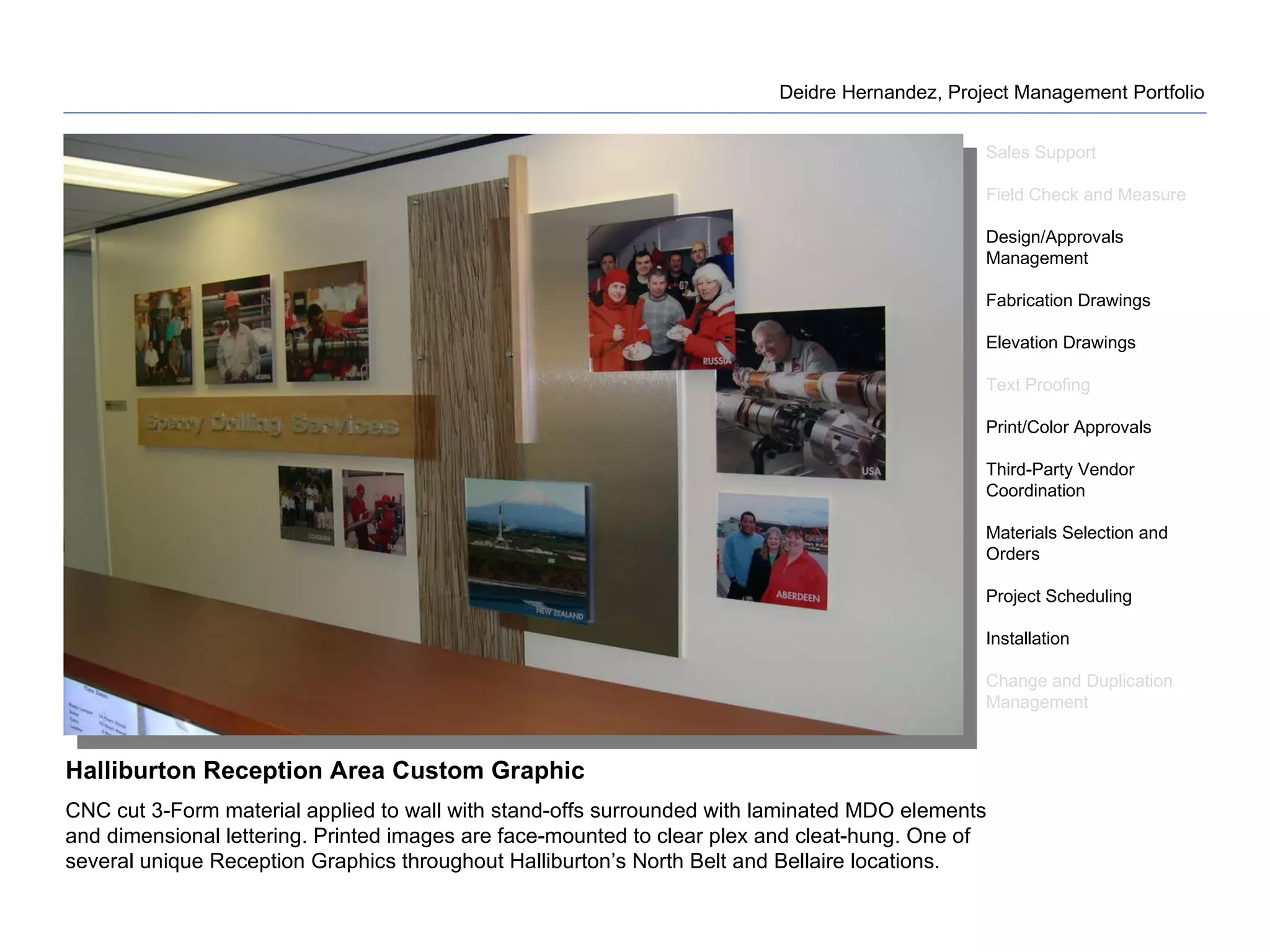 Deidre Hernandez Project Management Portfolio | PPT