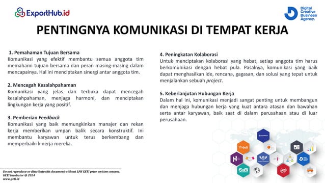 Membangun Komunikasi Efektif untuk Sukses di Tempat Kerja | PPT | Free Download