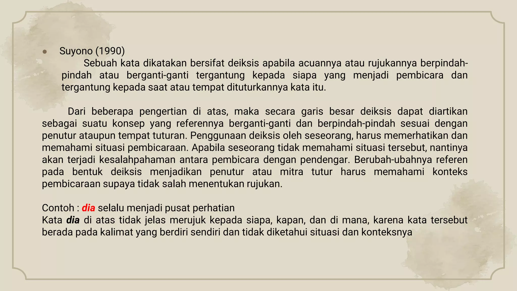 Deiksi dan Jarak | PDF