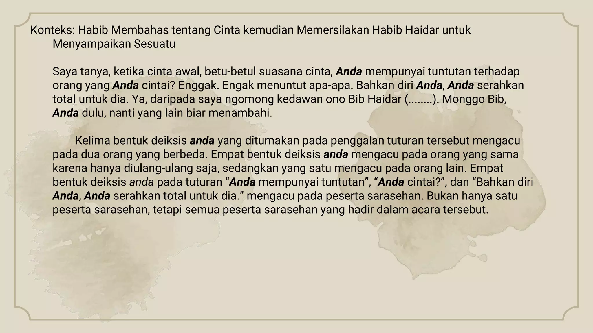 Deiksi dan Jarak | PDF