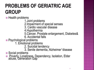 Geriatrics ppt | PPTX