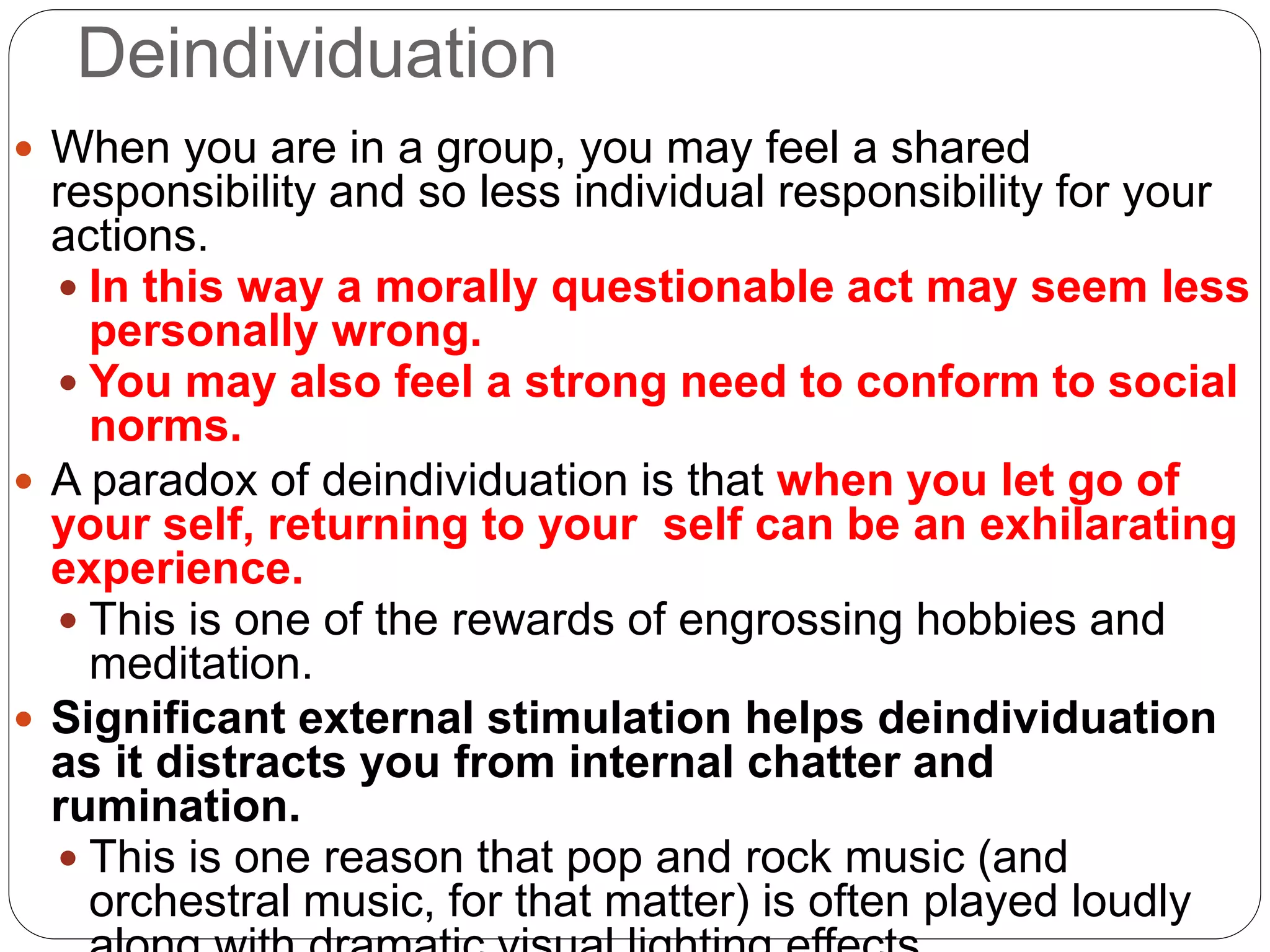 Deindividuation | PPTX