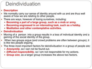 Deindividuation | PPT