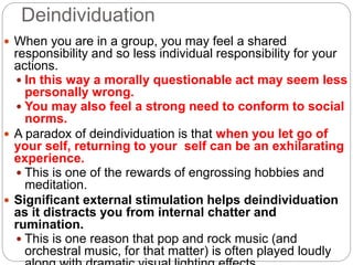 Deindividuation Psychology Examples