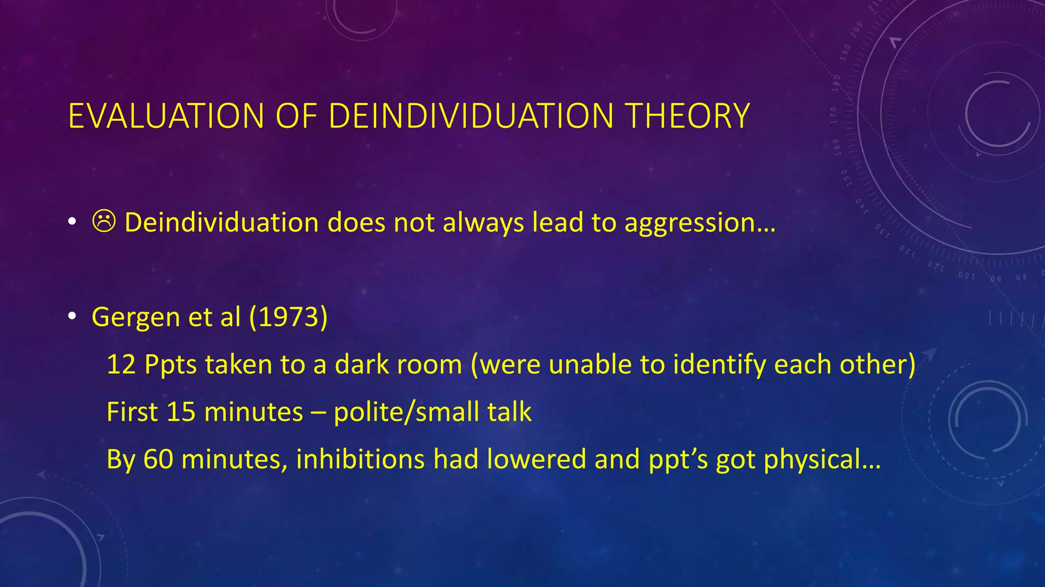 Deindividuation evaluation | PPTX
