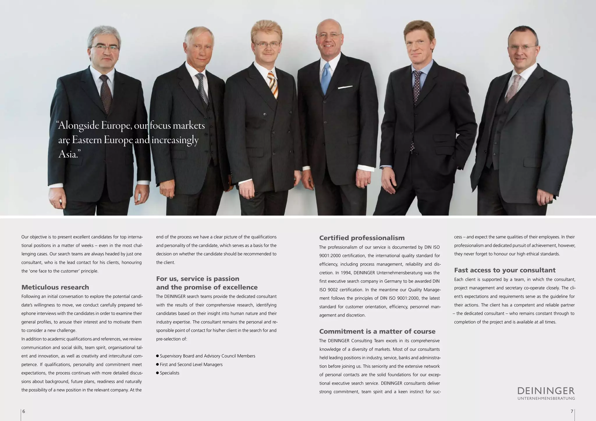 Deininger Consulting Presentation | PDF