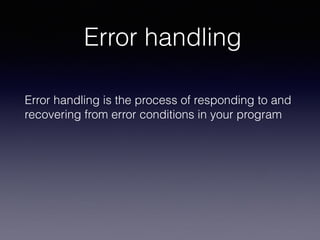 Deinitialization/Error Handling | PDF | Programming Languages | Computing