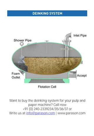 Best Deinking System For Pulp Paper Mill | PDF