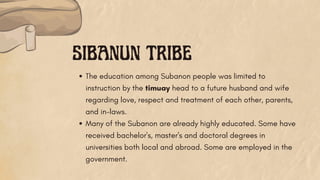 SUBANON AND BUKIDNON Philippine Indigenous Com | PDF | Reproductive ...