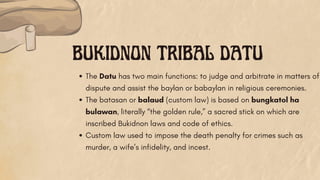 SUBANON AND BUKIDNON Philippine Indigenous Com | PDF