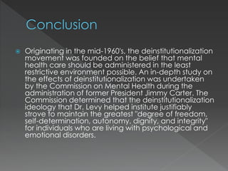 Deinstitutionalization | PPTX