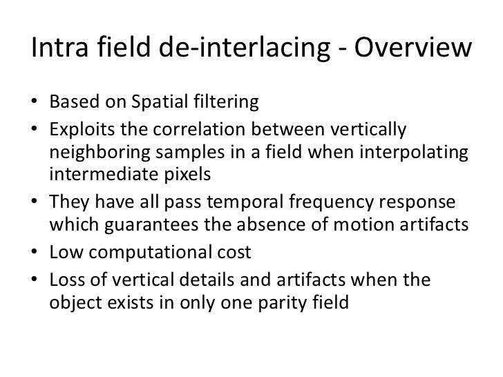 De Interlacing Techniques 