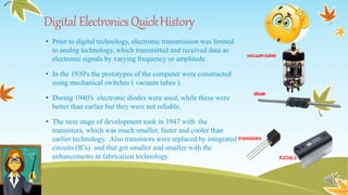Digital electronics-overview | PPTX