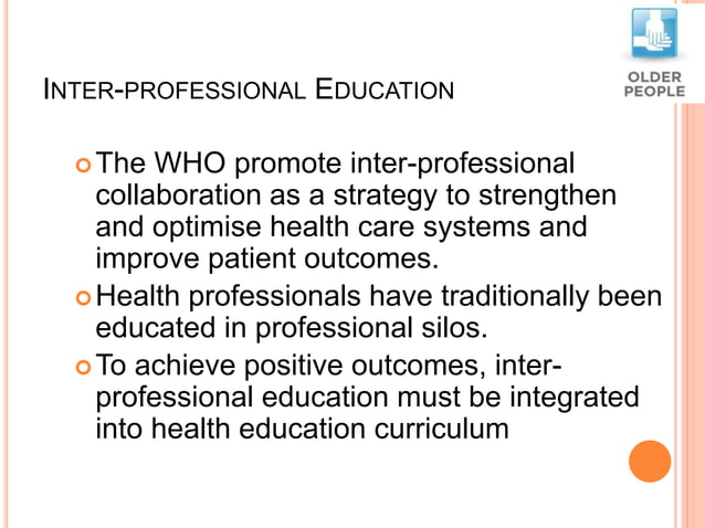 National Clinical Programme for Older People - Current Developments ...