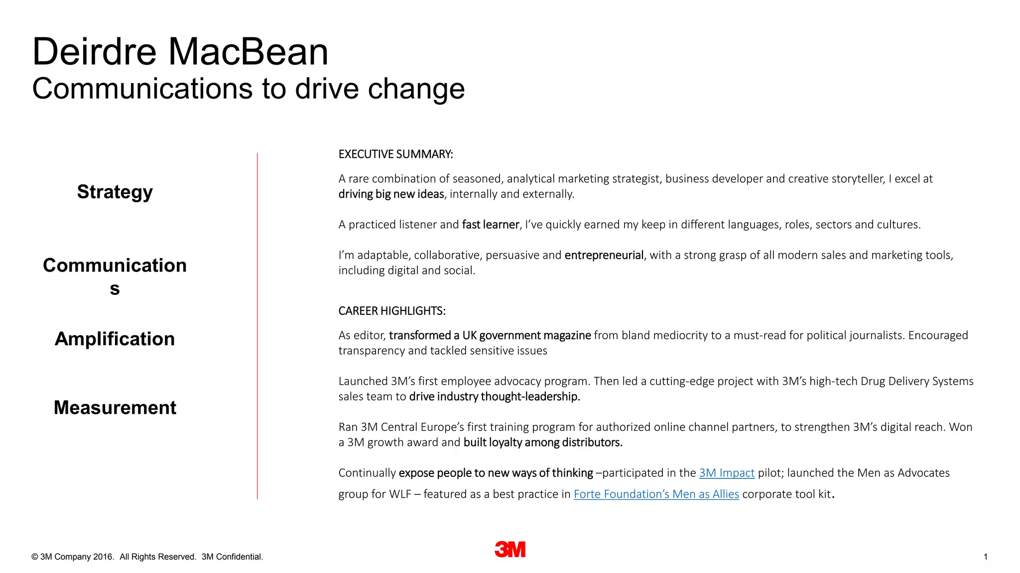 Deirdre MacBean November 2018 | PPT