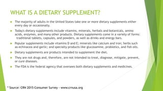Dietary Supplements: A Quick overview of the US Health & Wellness ...