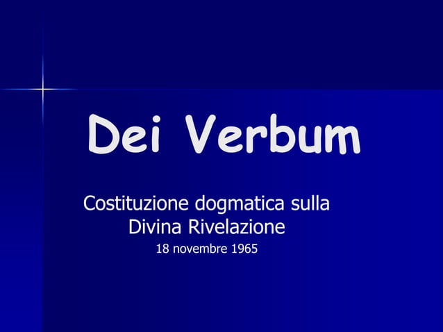 Dei verbum | PPT
