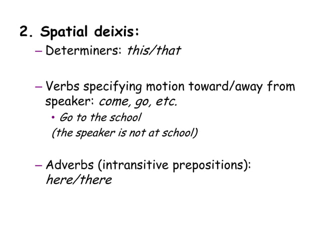 Deixis | PPT
