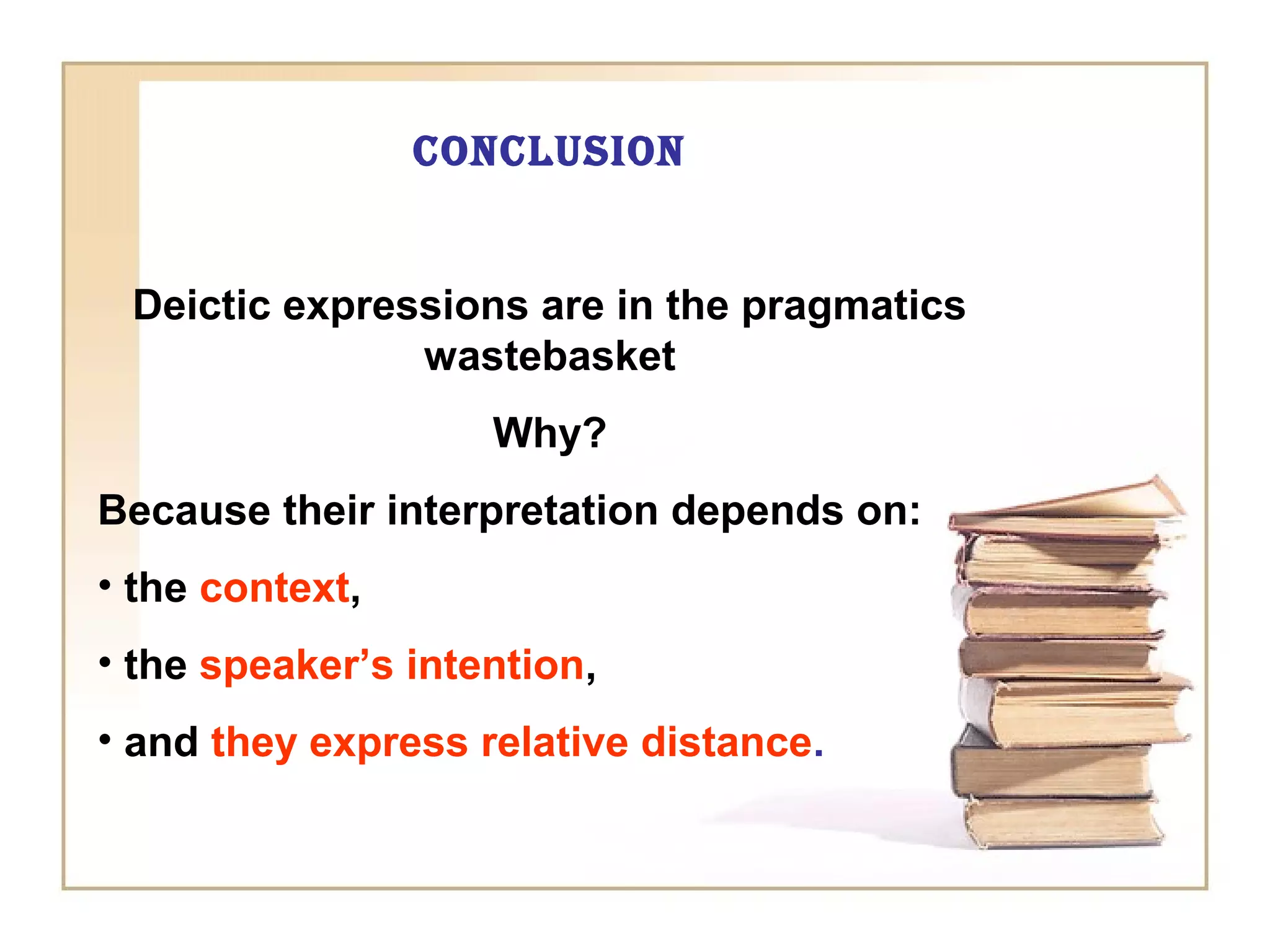 Deixis | PPT