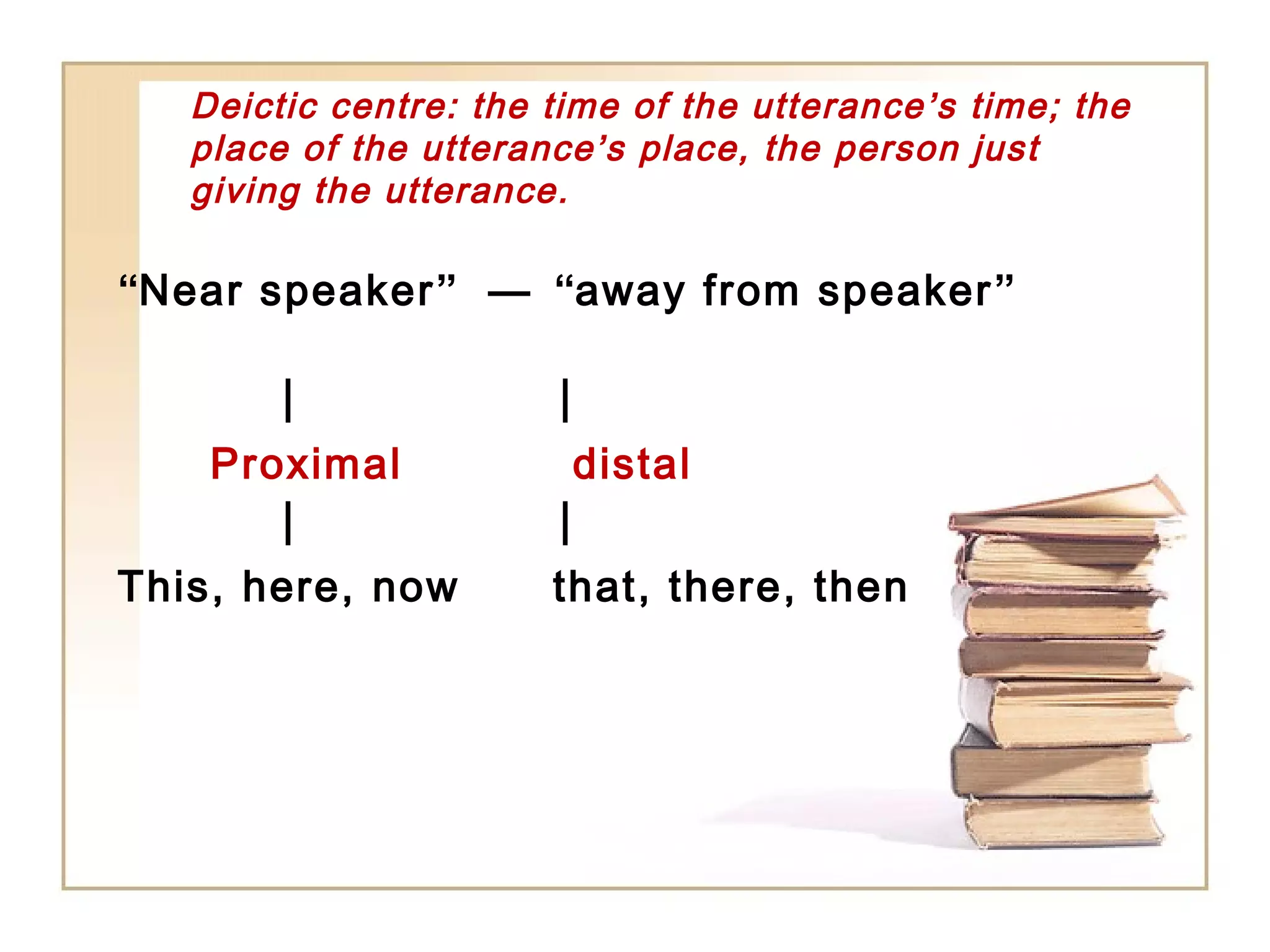 Deixis | PPT