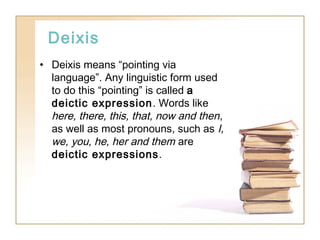 Deixis | PPT