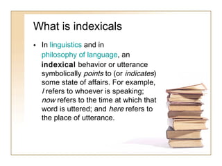 Deixis | PPT